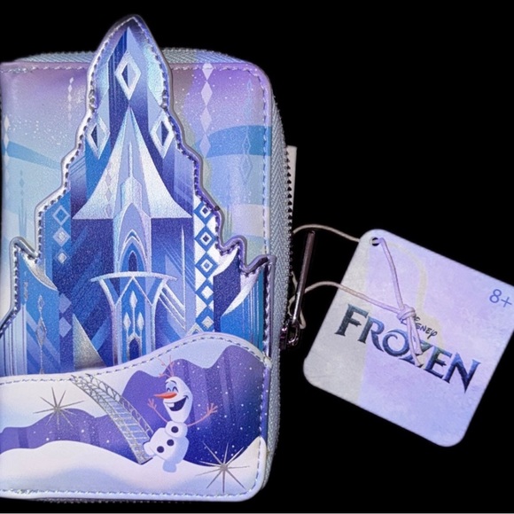 Loungefly | Bags | Loungefly Disney Frozen Ice Castle Zip Around Wallet ...